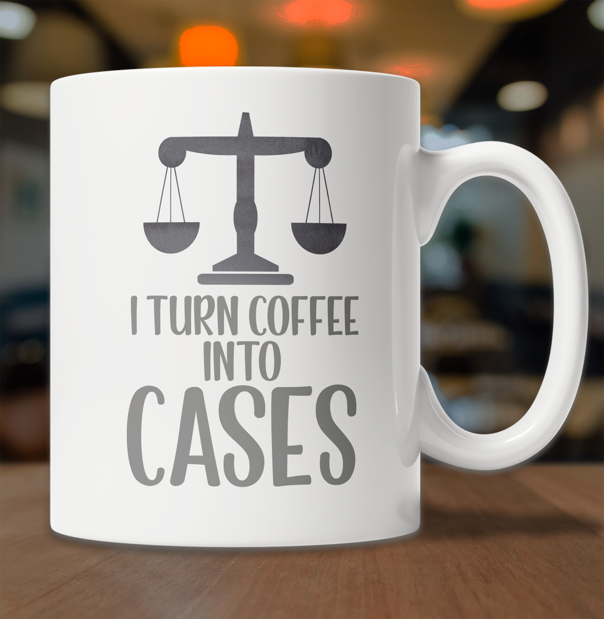 Coffee Into Cases Mug Funny Lawyer Mug Funny Prosecutor - Etsy
