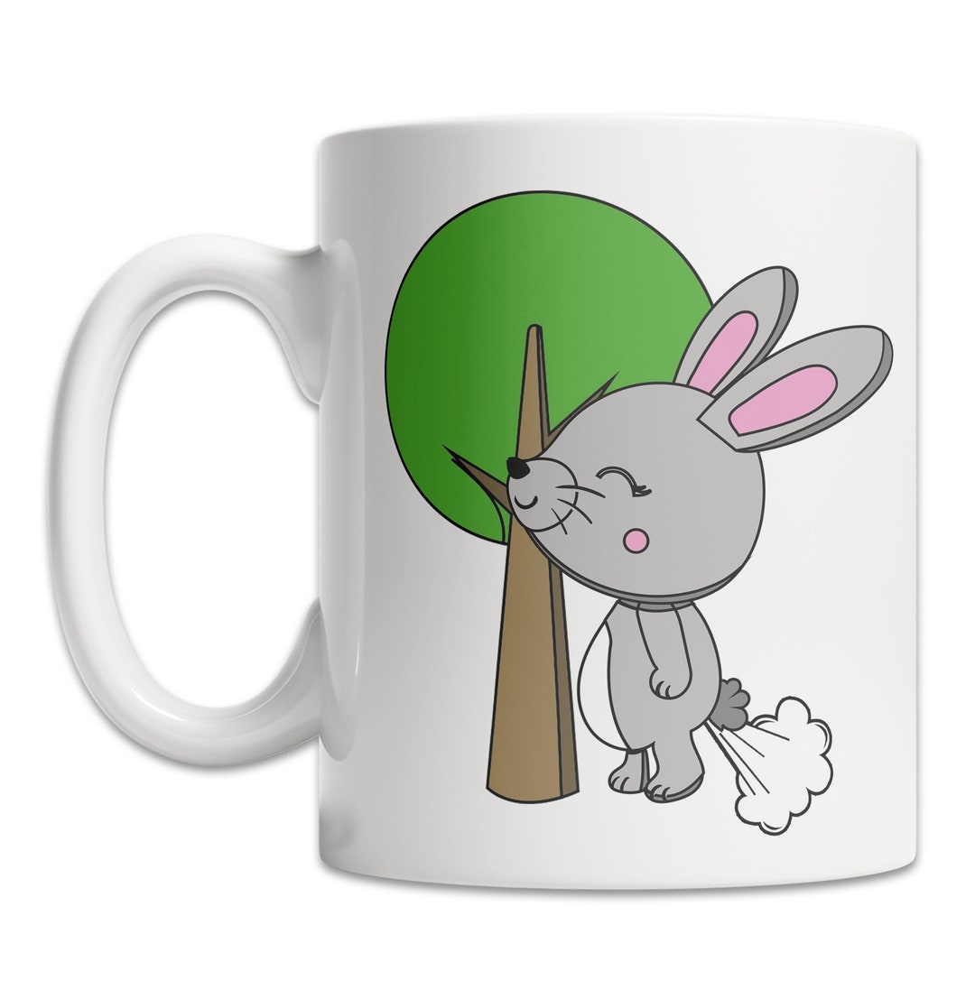 Farting Bunny Mug - Cute Bunny Rabbit Mug - Bunny Lover Gift Idea ...