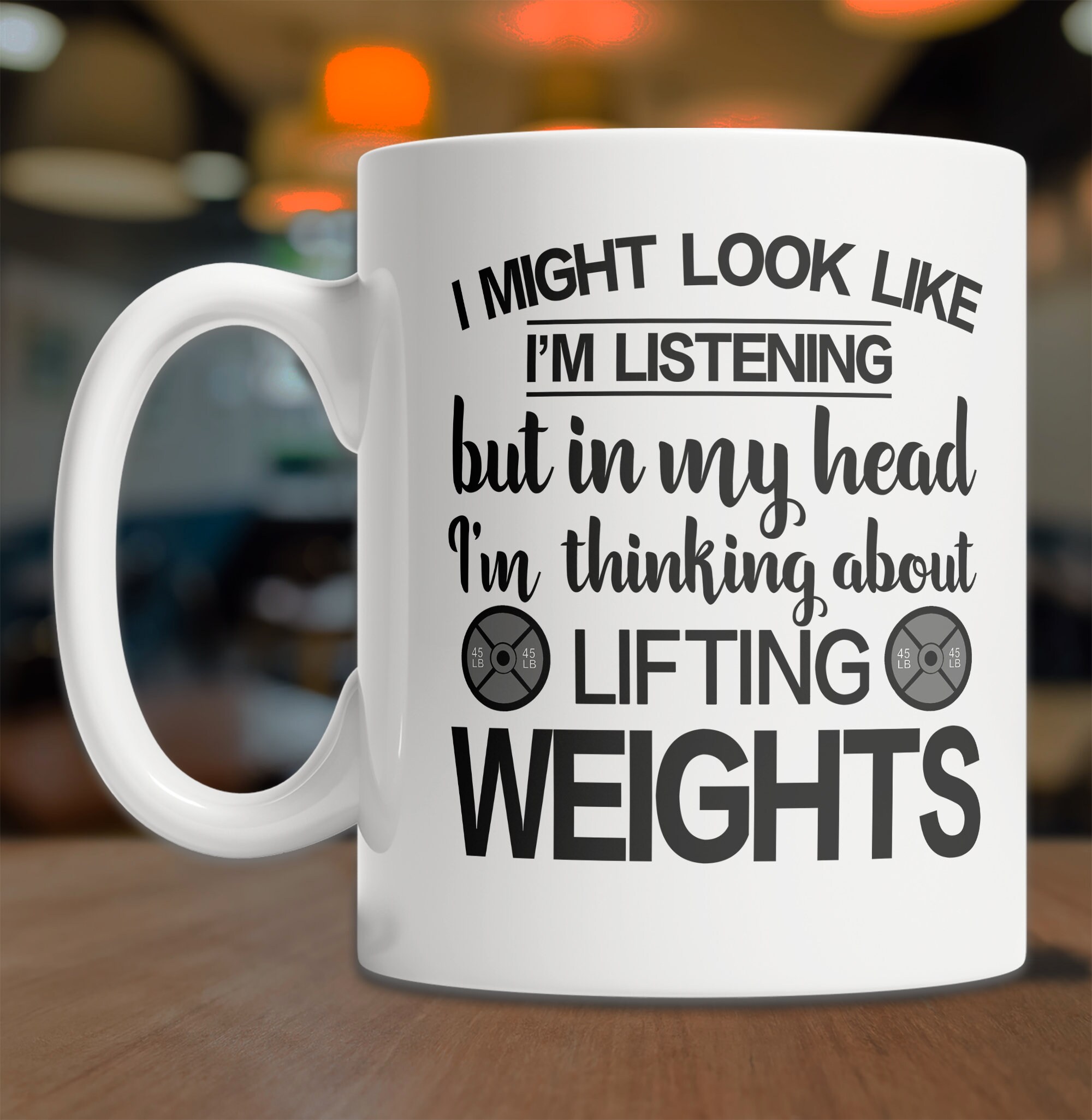 Cool Weight Lifter Gift Bodybuilder Gift Idea Thinking - Etsy