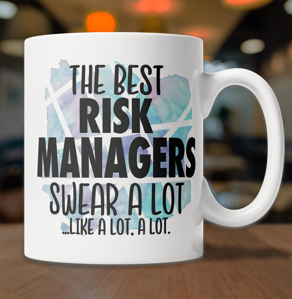Funny Risk Manager Mug Best Risk Manager Mug Cussing Risk - Etsy
