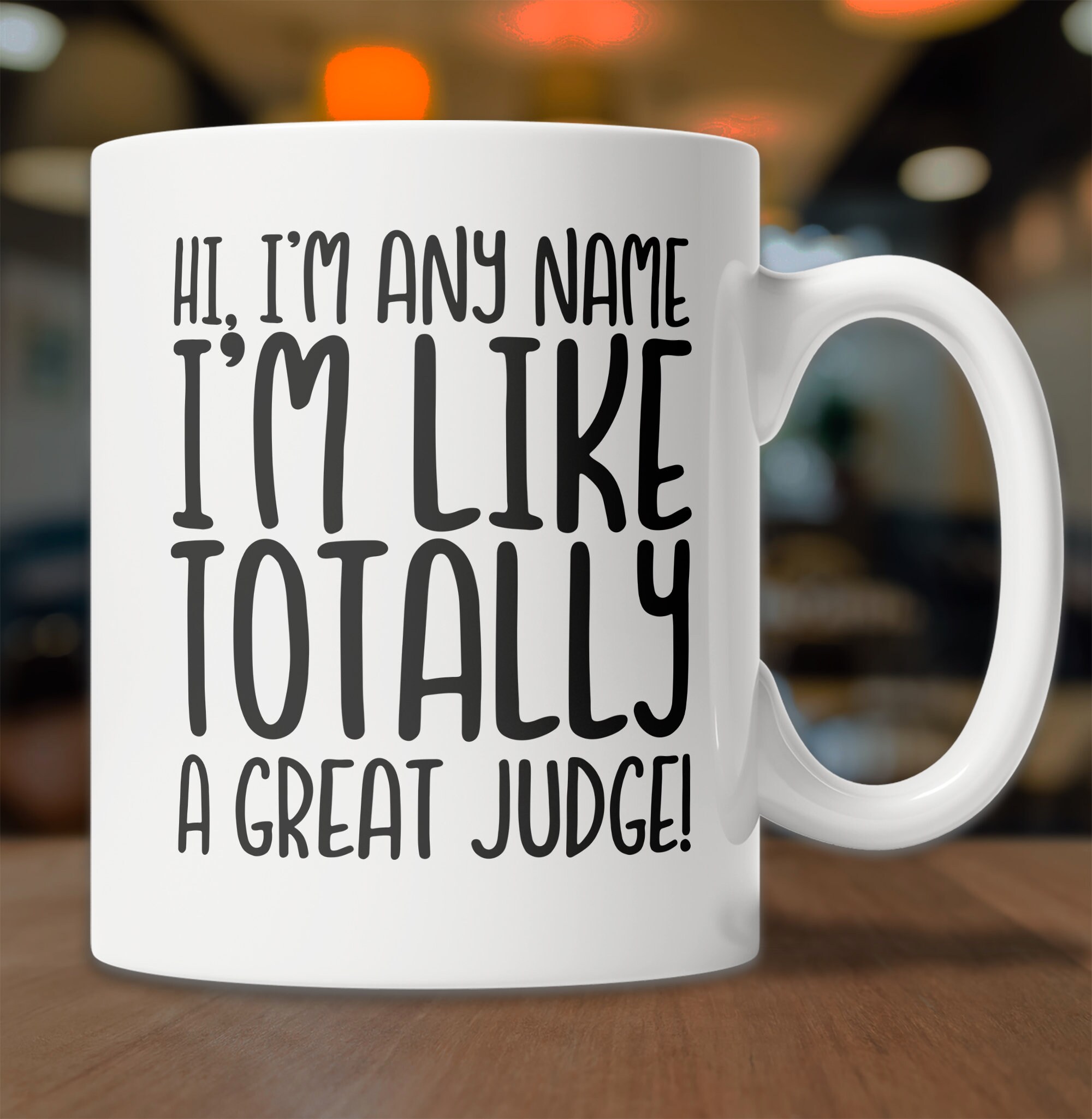 Personalized Judge Mug Custom Judge Mug Judge Name Mug | Etsy