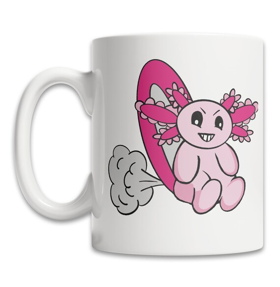 Farting Axolotl Mug Cute Axolotl Mug Funny Axolotl Gift - Etsy