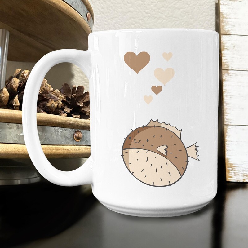 Ceramic Puffer Fish - Etsy