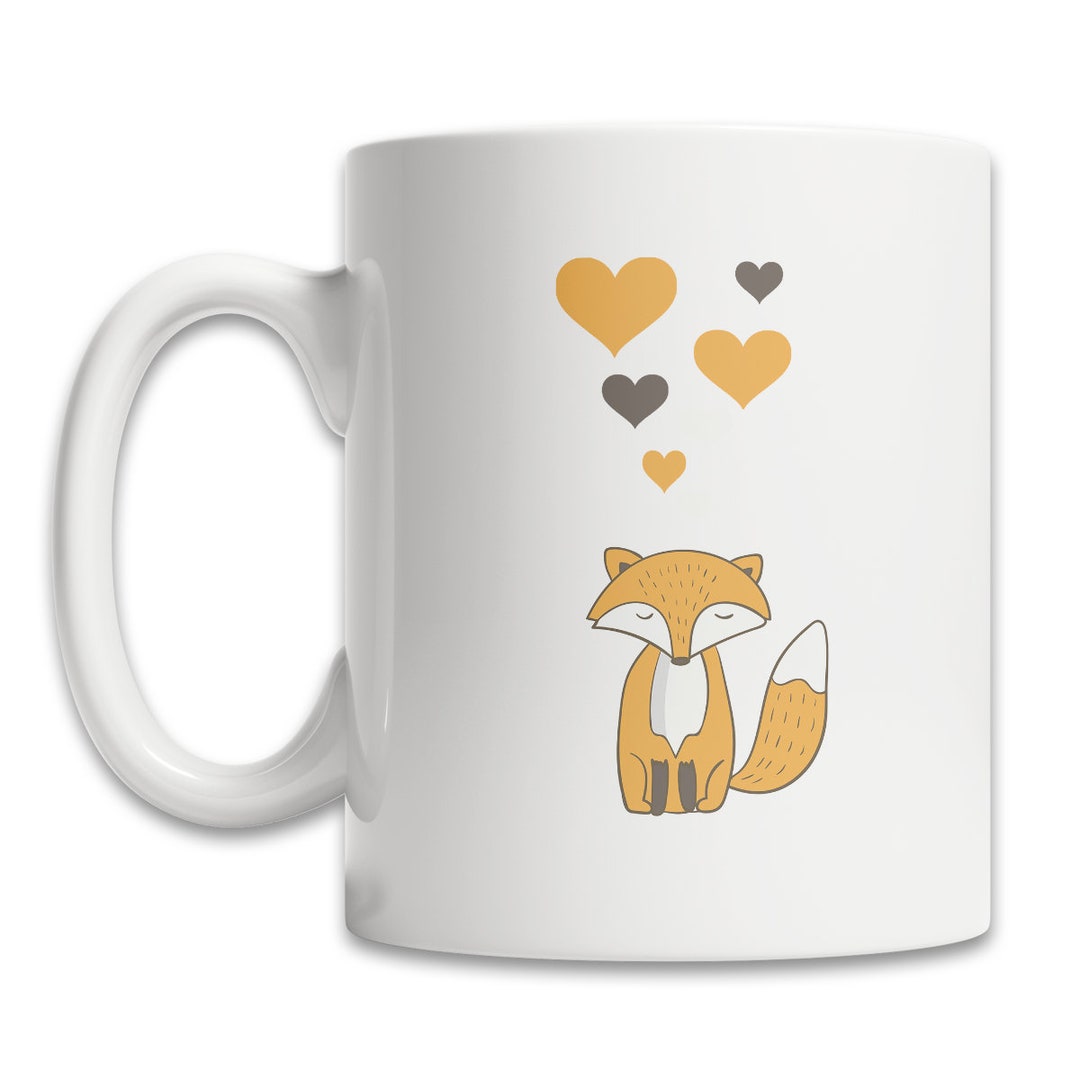 Funny Fox Mugs Fox Lover Mug Cute Fox Mug Cute Fox Gift I Love Foxes ...