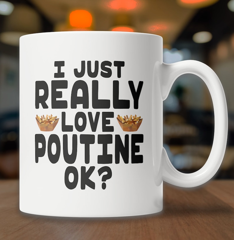 Cute Poutine Mug I Love Poutine Mug Canadian Poutine Mug - Etsy