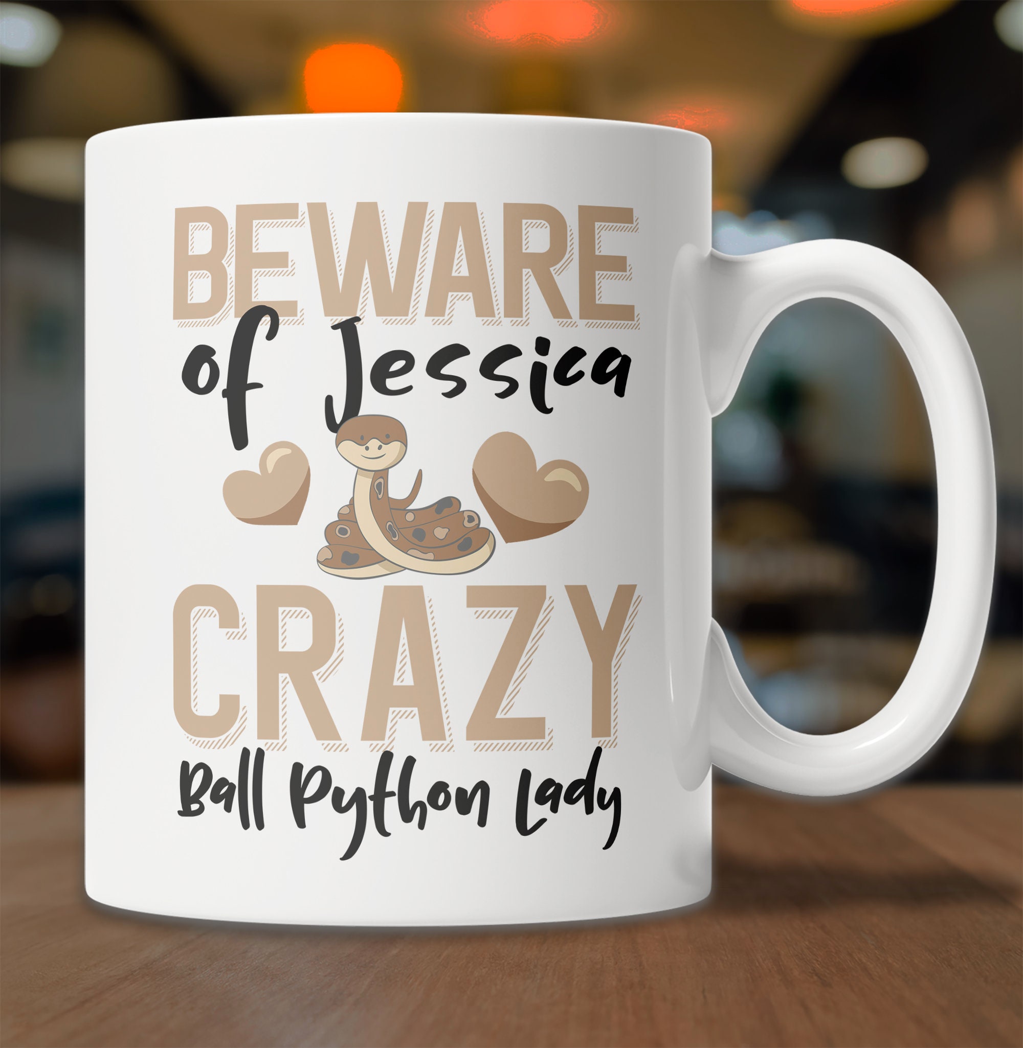 Custom Ball Python Mug Python Name Mug Personalized Python | Etsy
