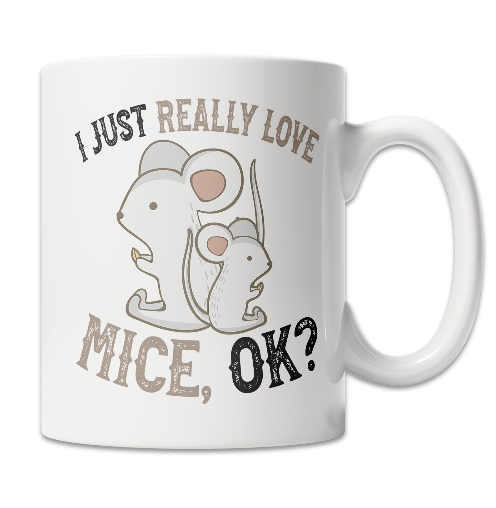I Love Mice Mug Cute Mouse Mug for Mouse Lovers Funny Mice - Etsy