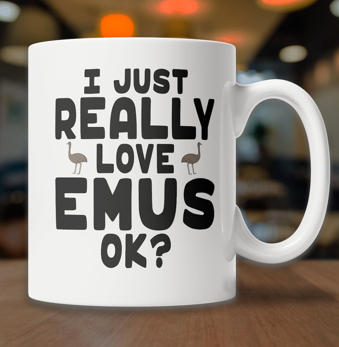 Cute Emu Mug I Love Emus Mug Funny Emu Mug Emu Lover | Etsy