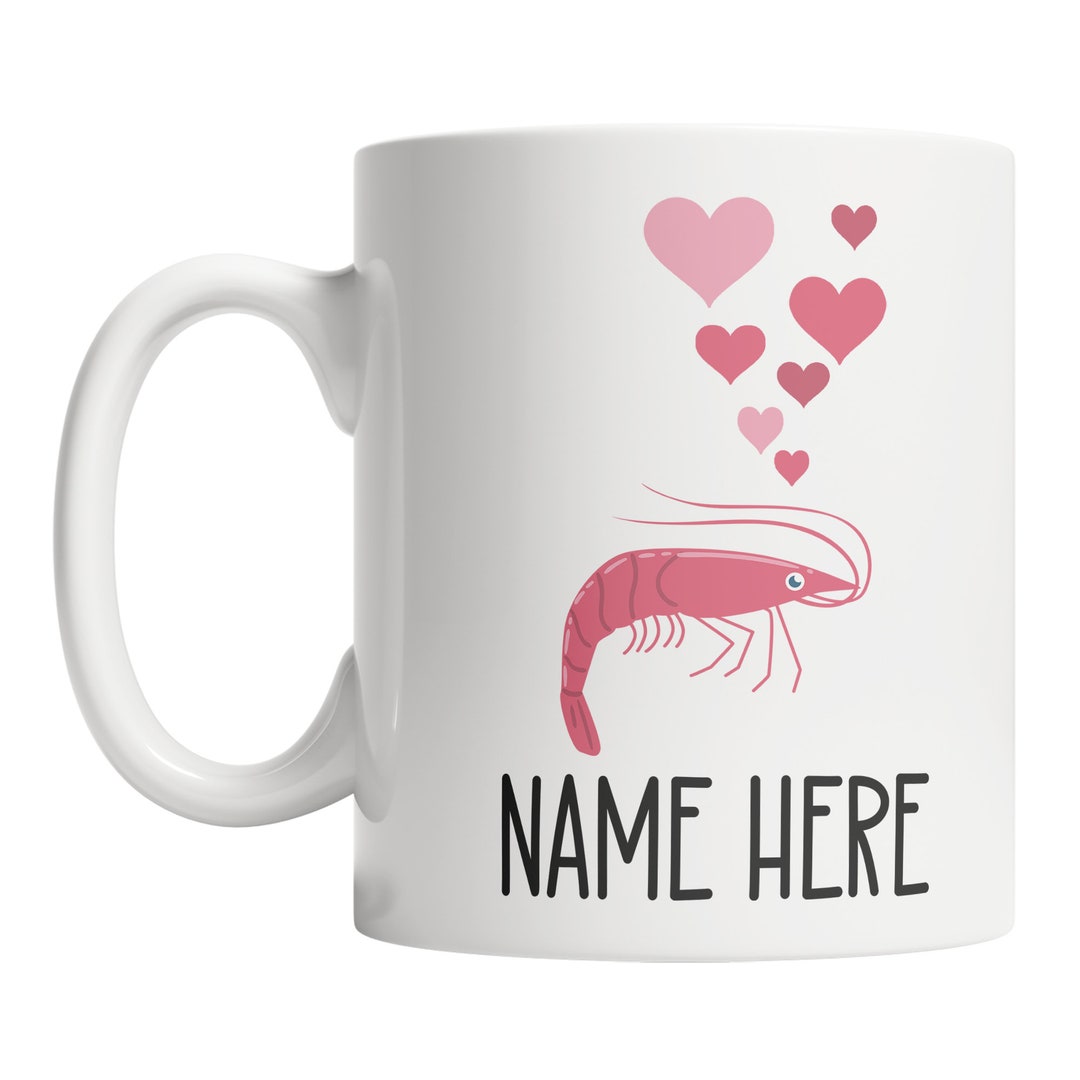 Personalized Shrimp Mug Custom Shrimp Mug Shrimp Name Mug Cute Shrimp ...
