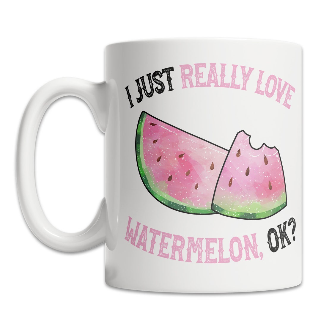 I Love Watermelon Mug - Cute Watermelon Mug for Watermelon Lovers ...