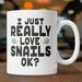 Cute Snail Mug I Love Snails Mug Cute Snail Gift Mug - Etsy
