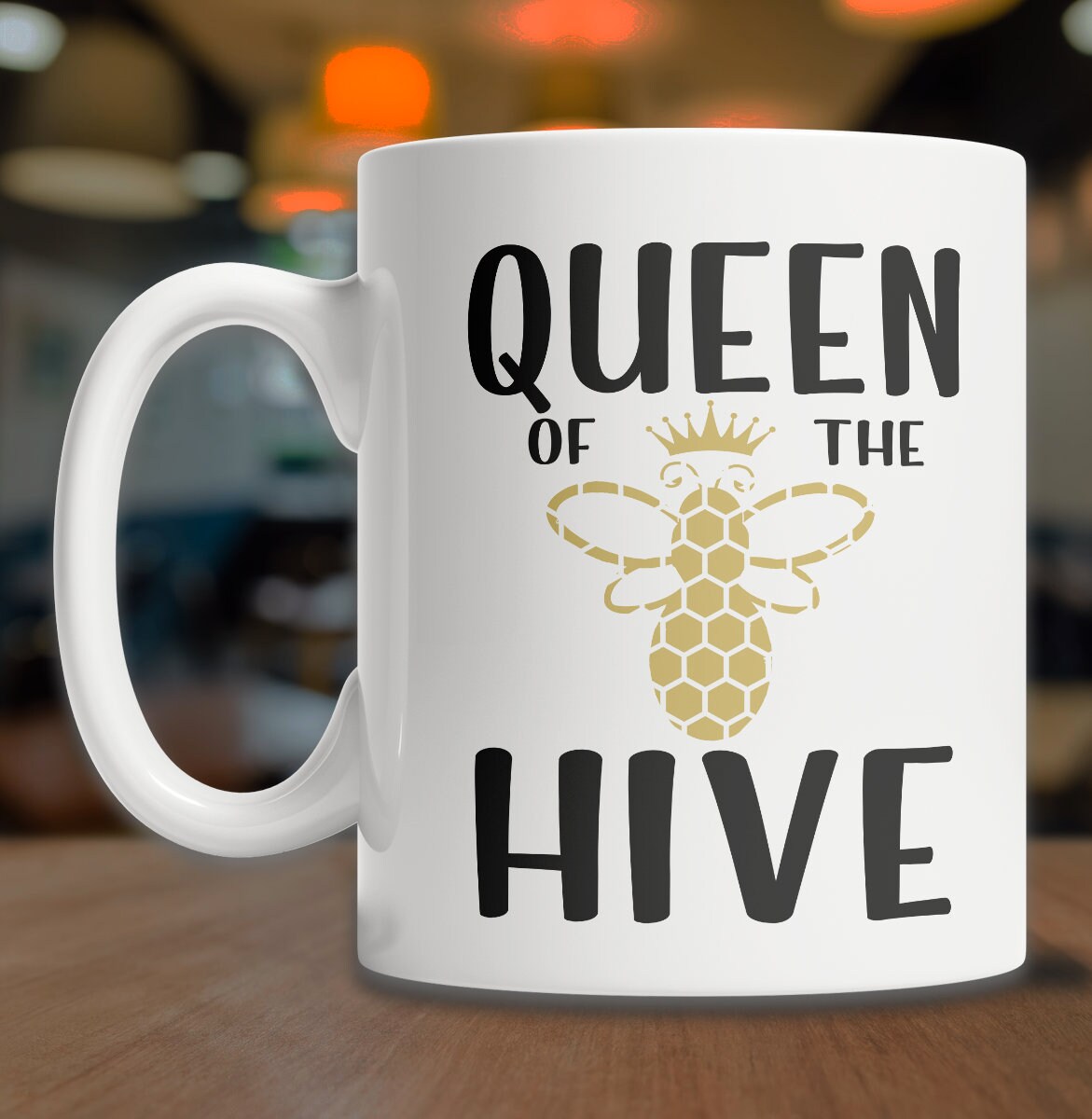 Queen of the Hive Mug Queen Bee Mug cool Beehive Mug Cool - Etsy