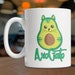 Cute Avogato Mug Avo Gato Mug Avocado Cat Mug Cute Avocado Gift Idea ...