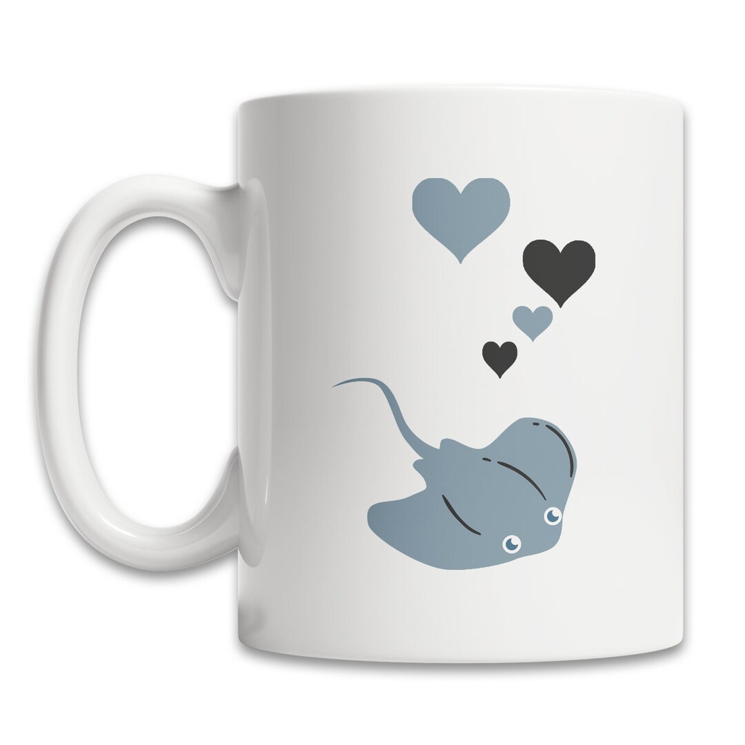 Manta Ray Coffee Mug Love Rays Mug Manta Ray Lover Mug Cute Manta Ray ...