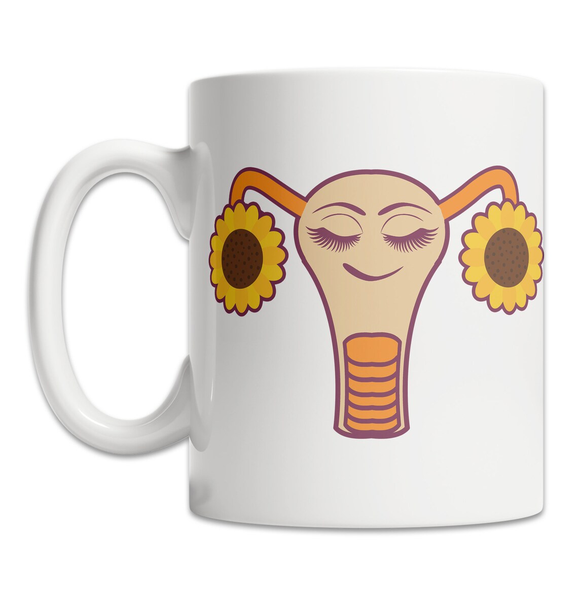 Sunflower Uterus Mug Cute Uterine Surgery Gift Mug - Etsy