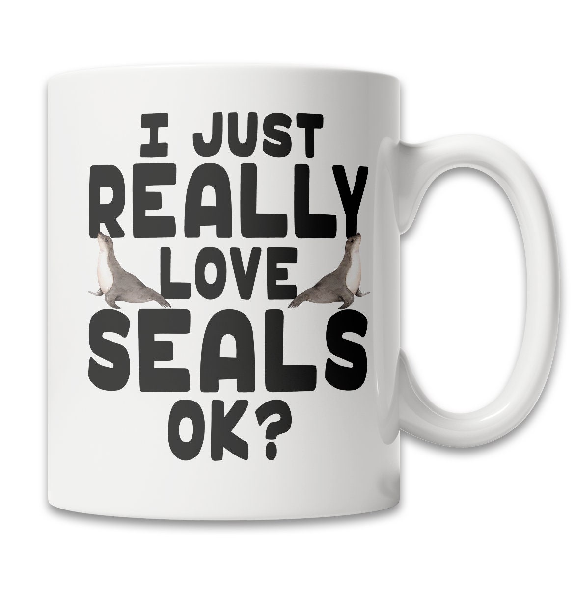 Cute Seal Mug I Love Seals Mug Cute Seal Gift Mug Seal - Etsy