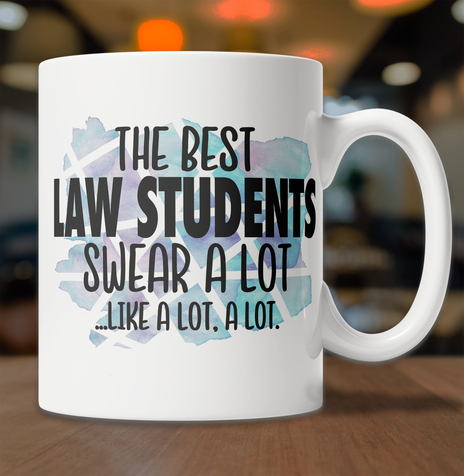 Funny Law School Mug Best Law Student Mug Cussing Law - Etsy