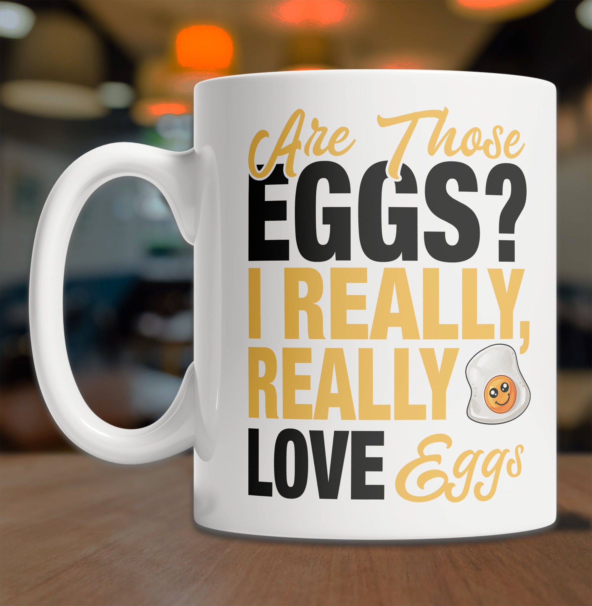 Cute Egg Lover Mug I Love Eggs Mug Cute Egg Gift Mug - Etsy