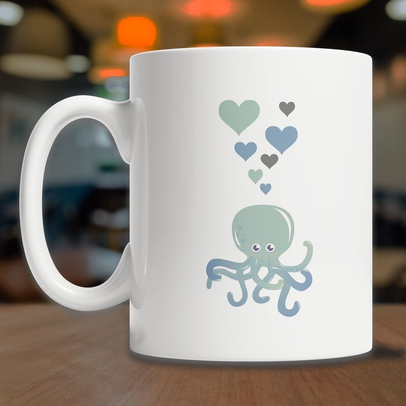 Octopus Coffee Mug Love Octopuses Mug Octopus Lover Mug - Etsy