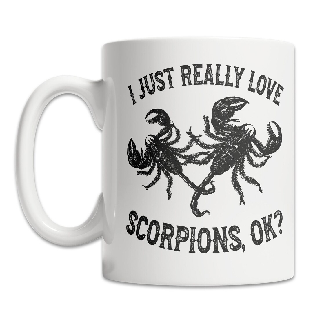 I Love Scorpions Mug Cute Scorpion Mug for Scorpion Lovers Funny ...