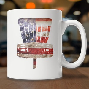 Cool Disc Golf Flag Mug Disc Golf Flag Gift Disc Golf Basket Mug Disc ...