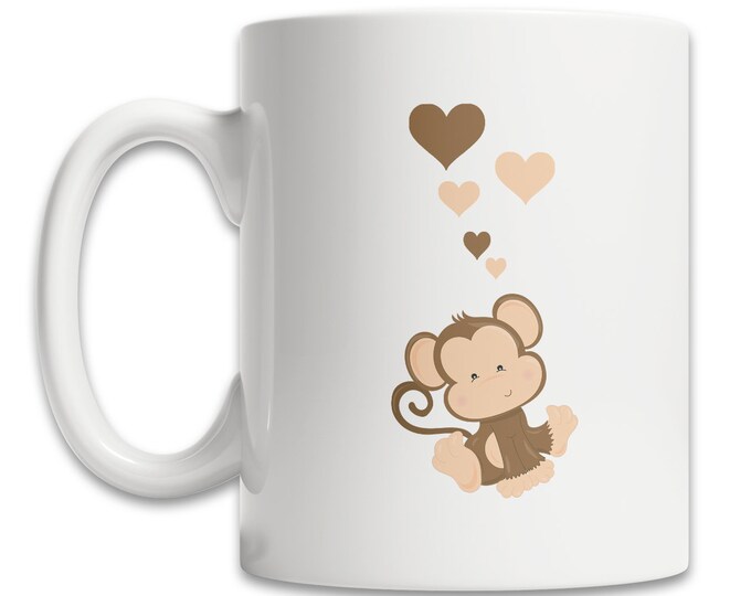 I Just Really Like Monkeys Ok Mug I Love Monkeys Mug Cute Monkey Mug ...
