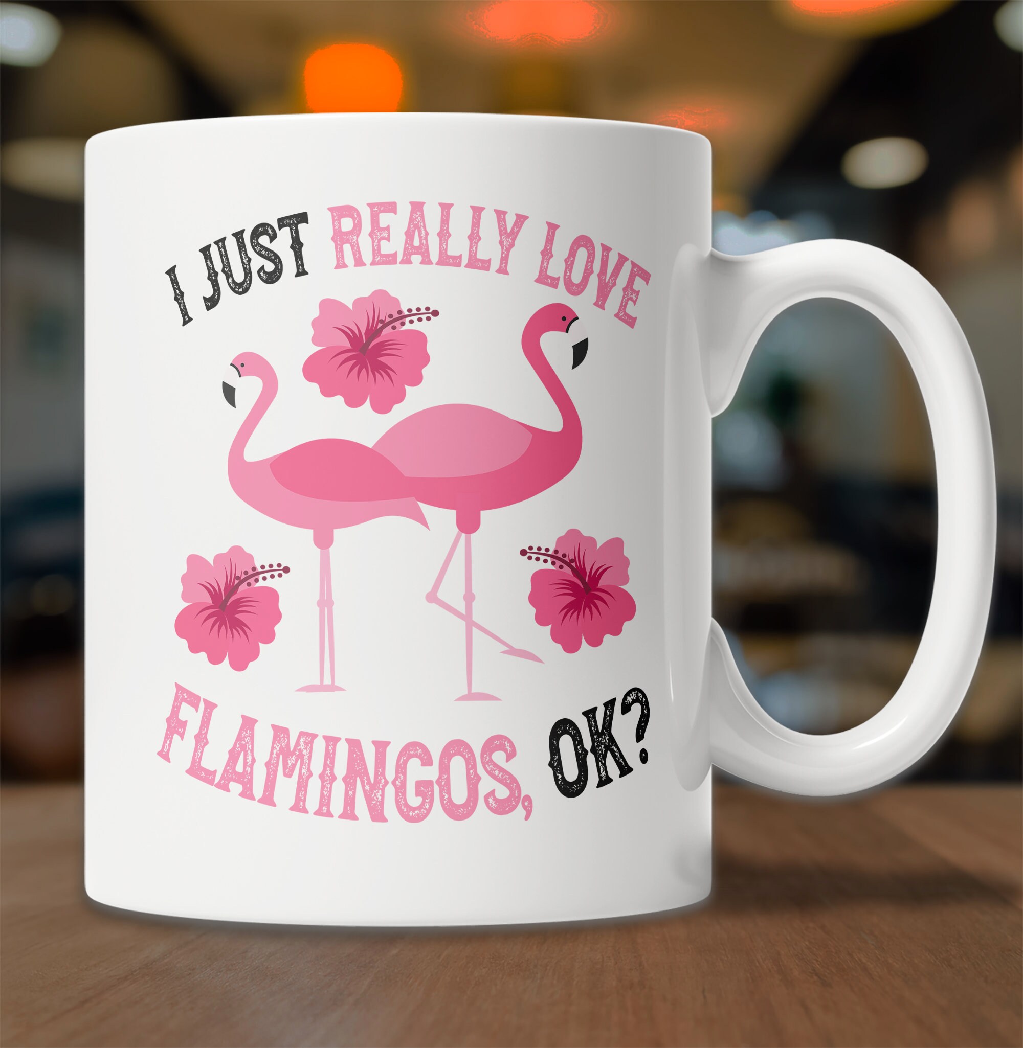 I Love Flamingos Mug Cute Flamingo Mug for Flamingo Lovers - Etsy