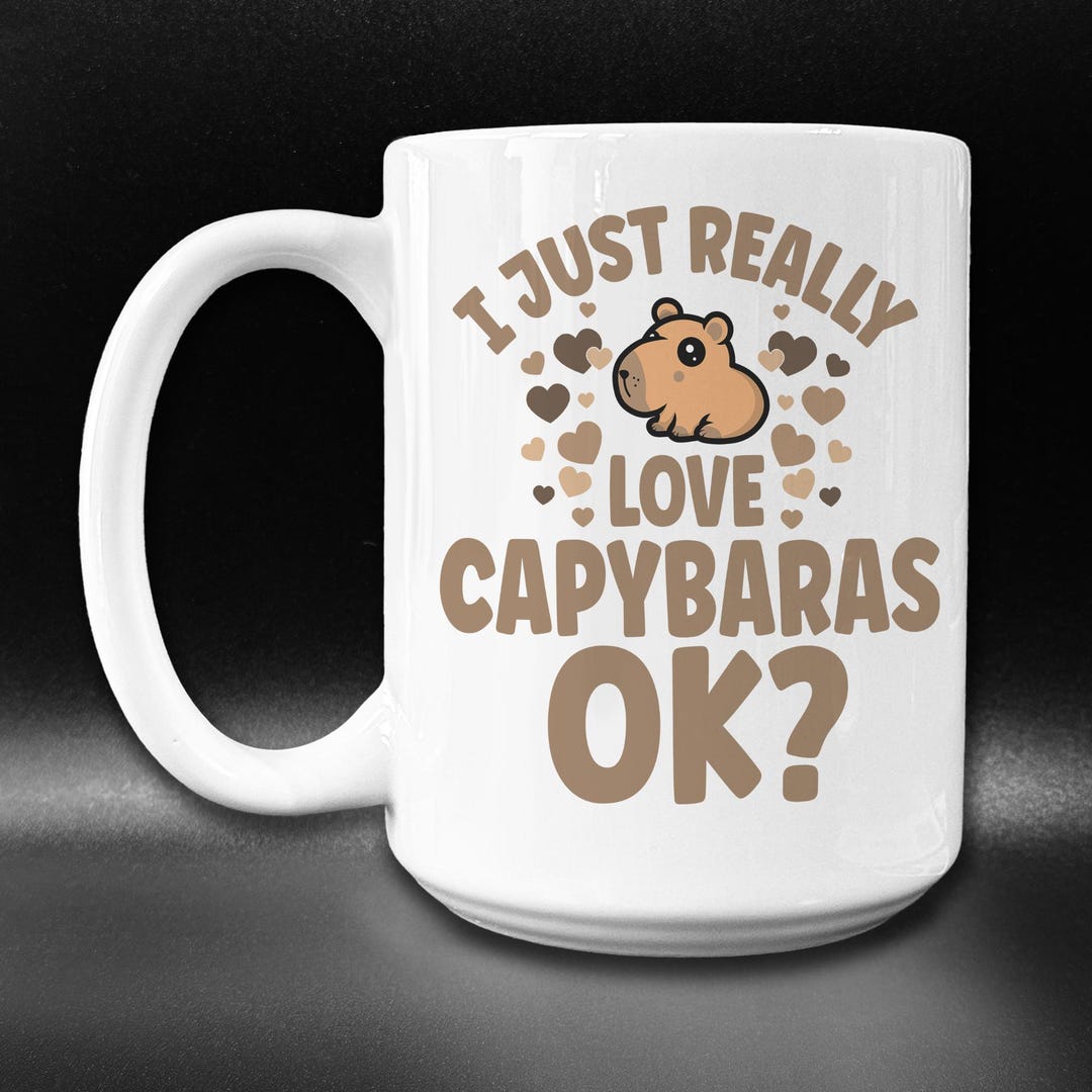 Capybara Mug: I Love Capybaras Gift - Etsy