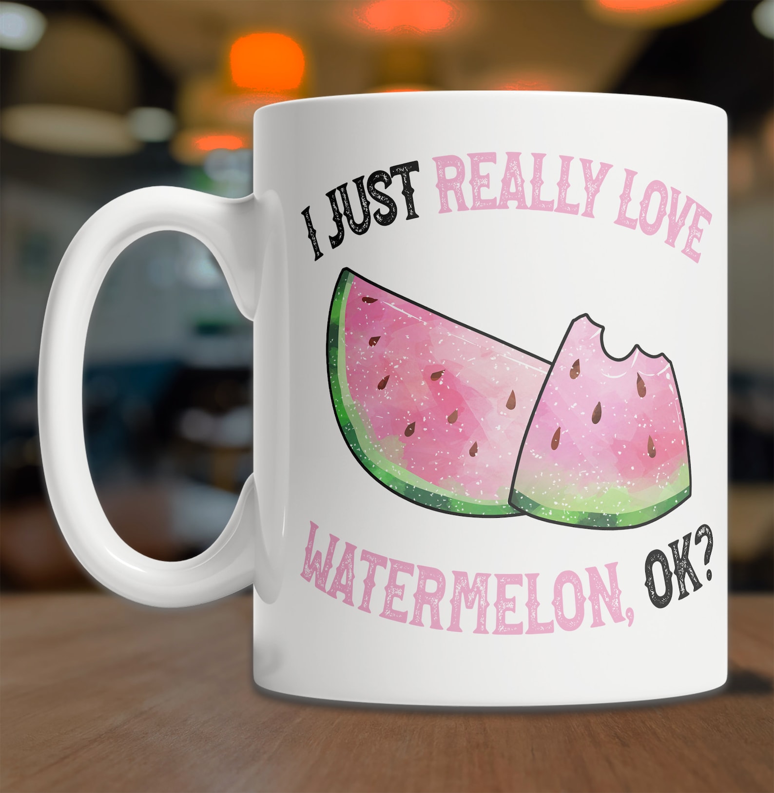 I Love Watermelon Mug - Cute Watermelon Mug for Watermelon Lovers ...