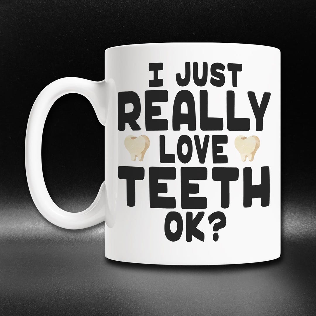 Cute Tooth Mug, Funny Teeth Gifts for Dentists, Dentist Thank You Gift ...