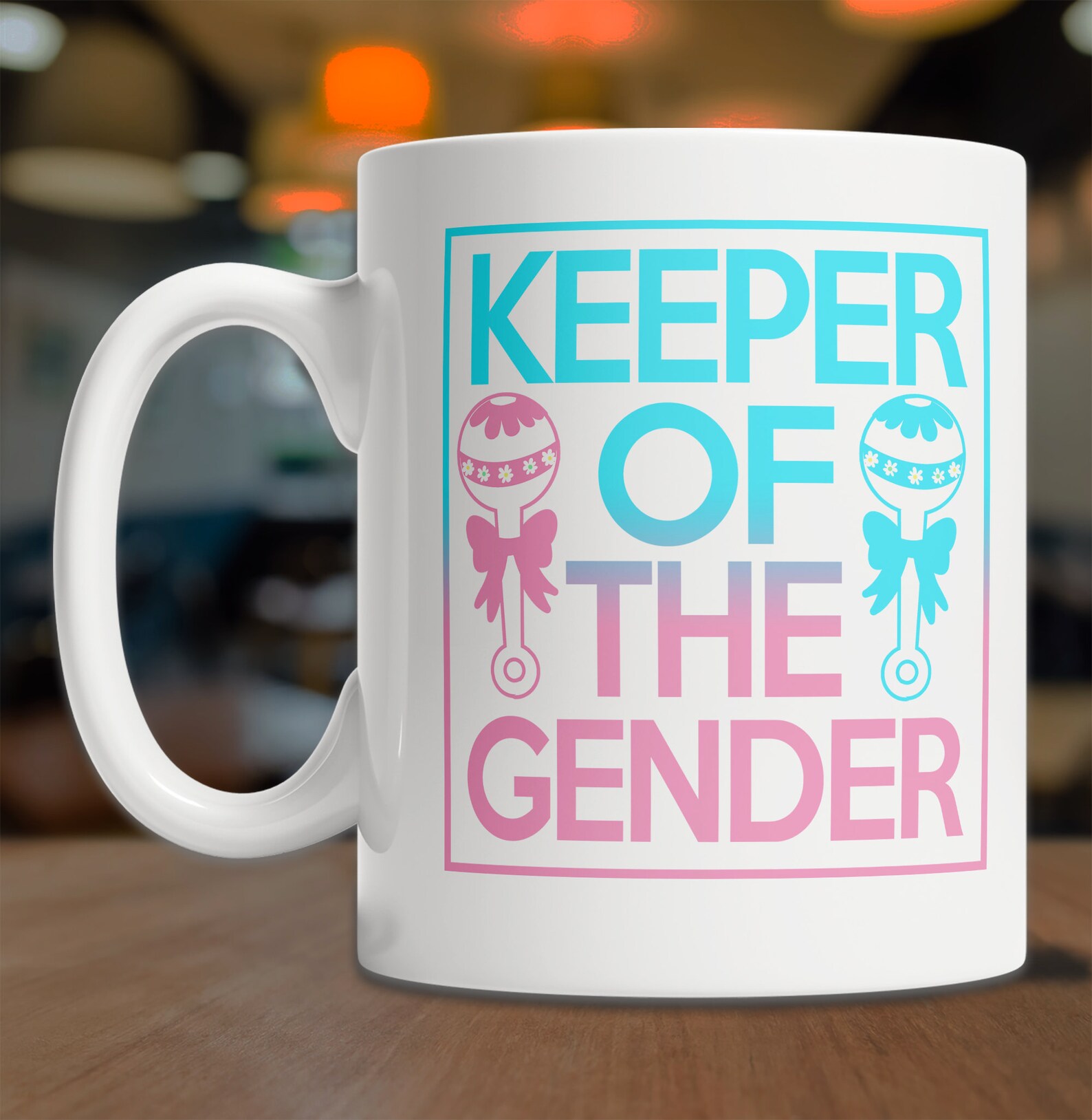 Keeper of the Gender Mug Gender Reveal Mug Gender Reveal - Etsy