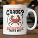 I Love Crabs Mug Crab Coffee Mug Crab Lover Mug Cute - Etsy