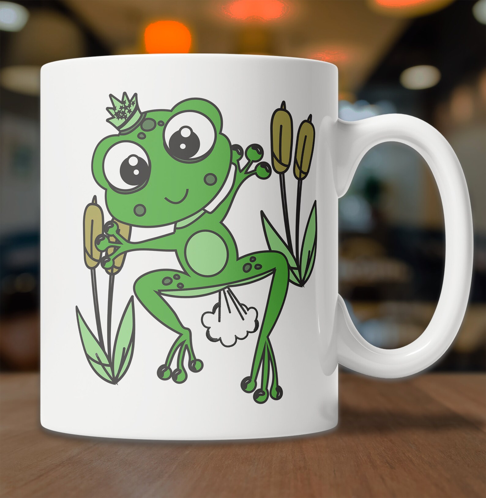 Farting Frog Mug Cute Frog Mug Frog Lover Gift Idea | Etsy