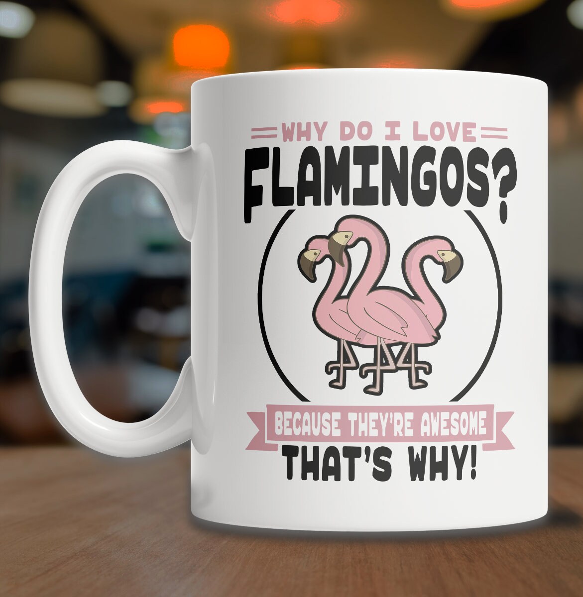 I Love Flamingos Mug Cute Flamingo Mug Flamingo Coffee Mug - Etsy
