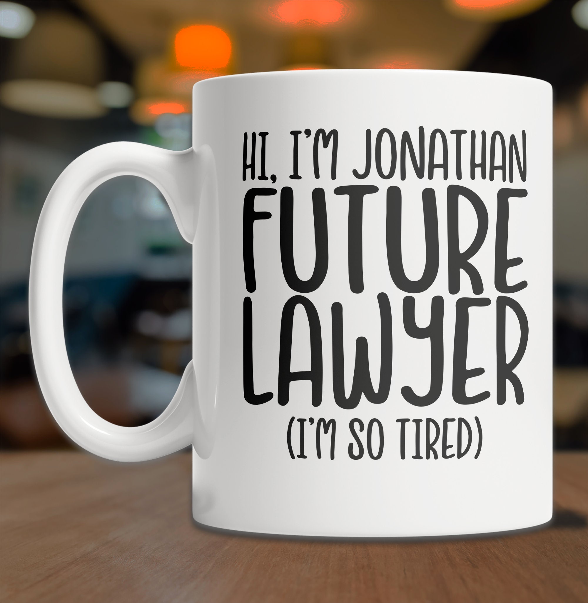 Future Lawyer Mug Personalized Law School Student Mug | Etsy