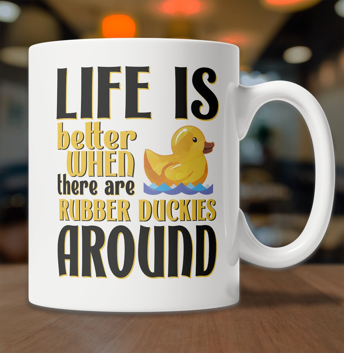 Cute Rubber Duck Mug I Love Rubber Duckies Mug Rubber | Etsy