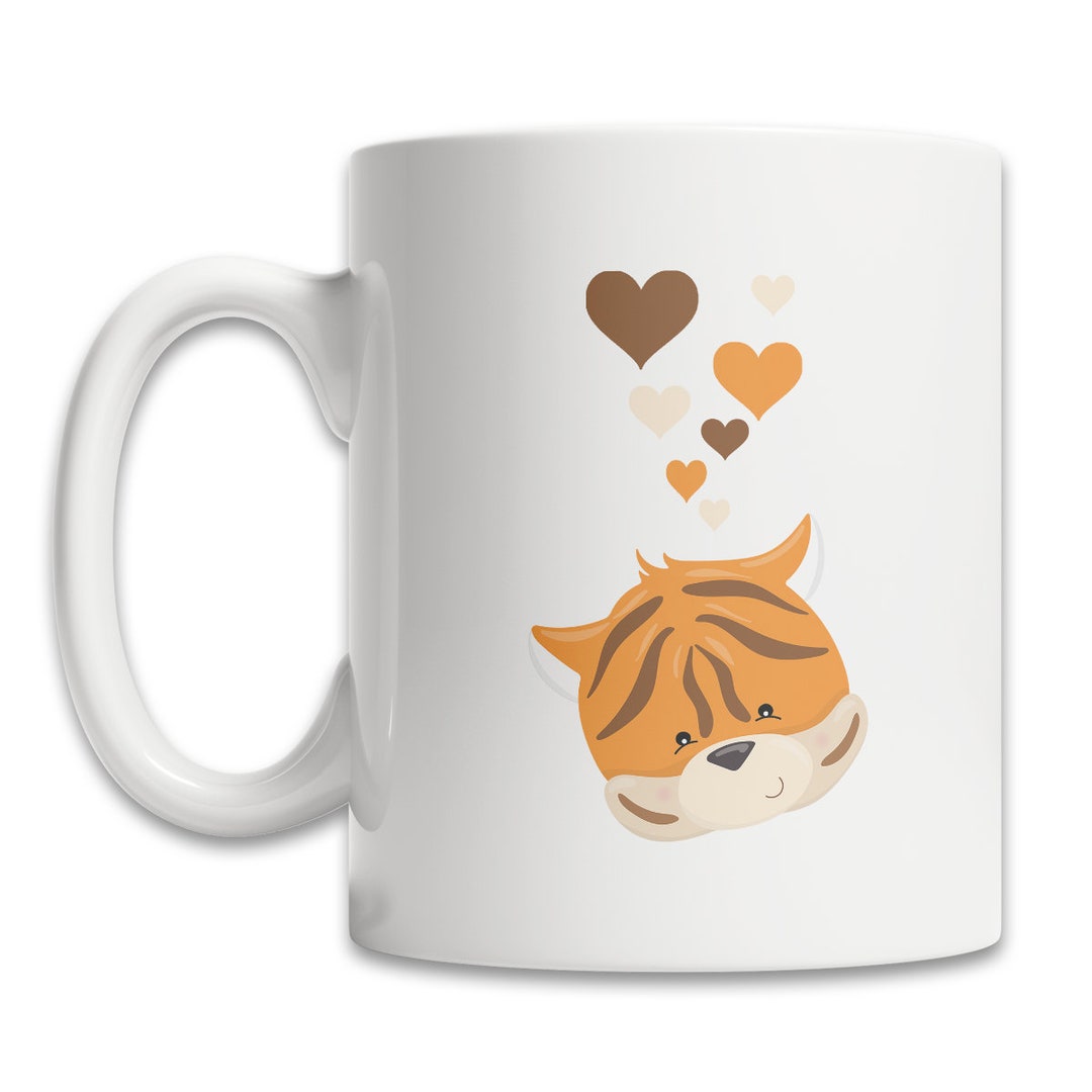 Cute Tiger Coffee Mug Love Tigers Mug Tiger Lover Mug - Etsy