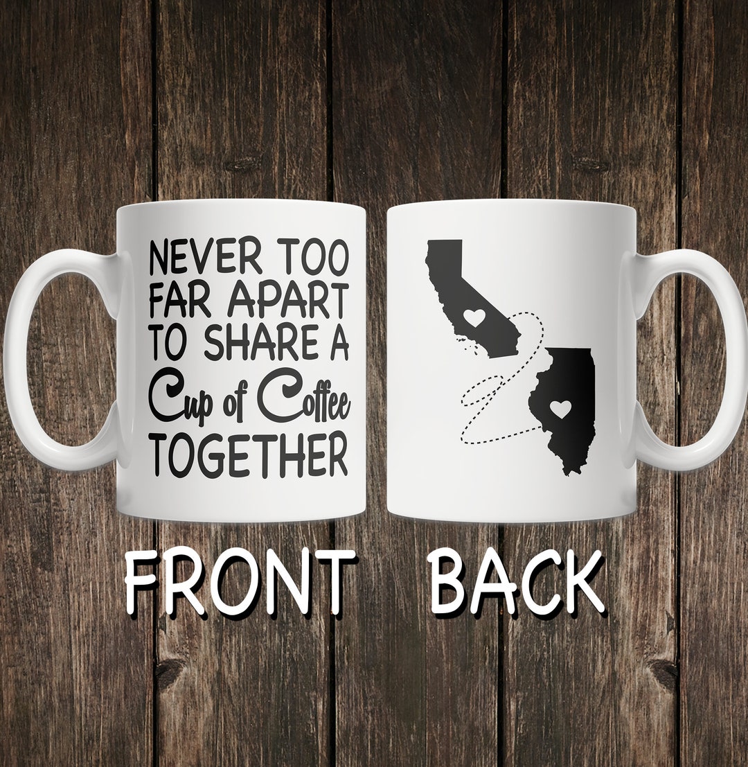 Long Distance Best Friends Mug, Friends in Different States Mug, Long ...