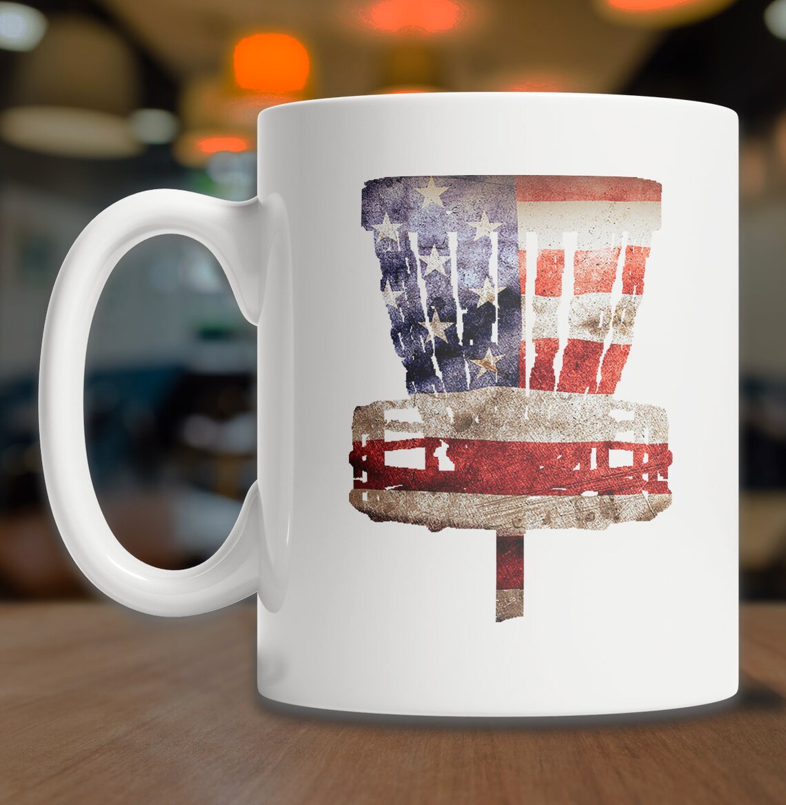 Cool Disc Golf Flag Mug Disc Golf Flag Gift Disc Golf - Etsy