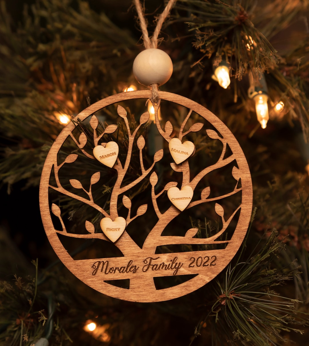 Family Tree Christmas Ornament | Christmas Ornaments - Etsy
