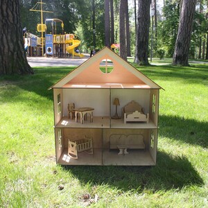 Wooden Dollhouse, Dollhouse Miniature, Dollhouse, Wooden Dollhouse ...