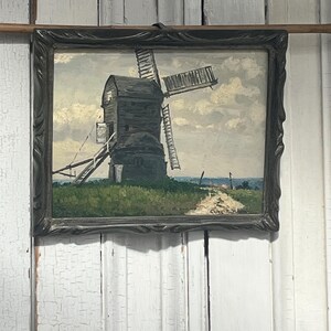 1934 Oil Painting of Wrawby Mill by Renowned Lincolnshire Artist Clive ...