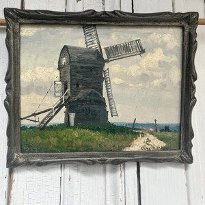 1934 Oil Painting of Wrawby Mill by Renowned Lincolnshire Artist Clive ...