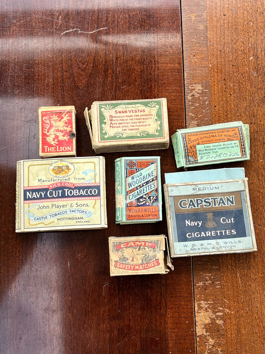 A Bundle of Vintage Cigarette & Match Boxes C1940s/ 50s - 4 Cigarette ...