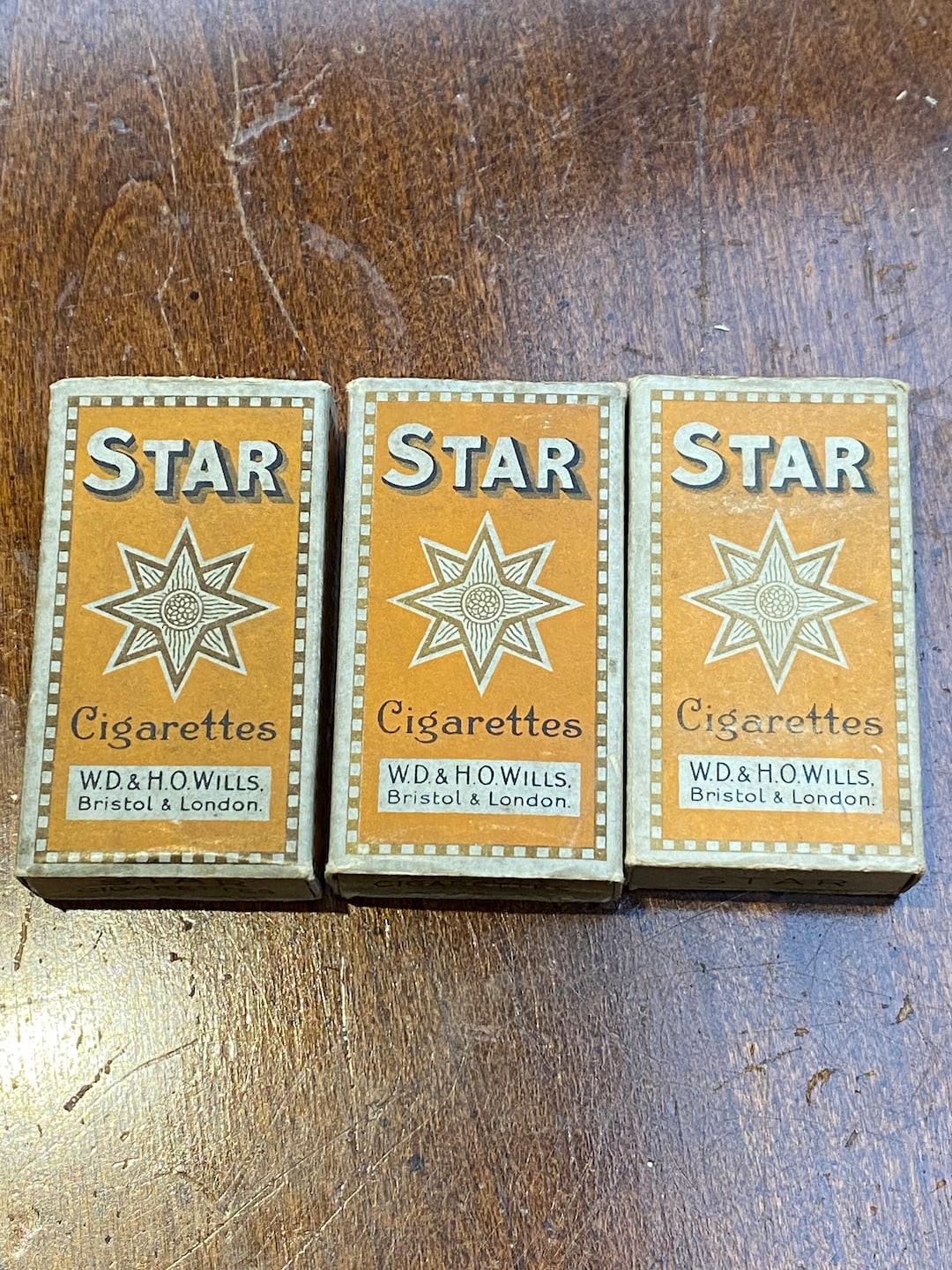 Original 1930s Star Cigarette Boxes by Wills empty in Good Used ...