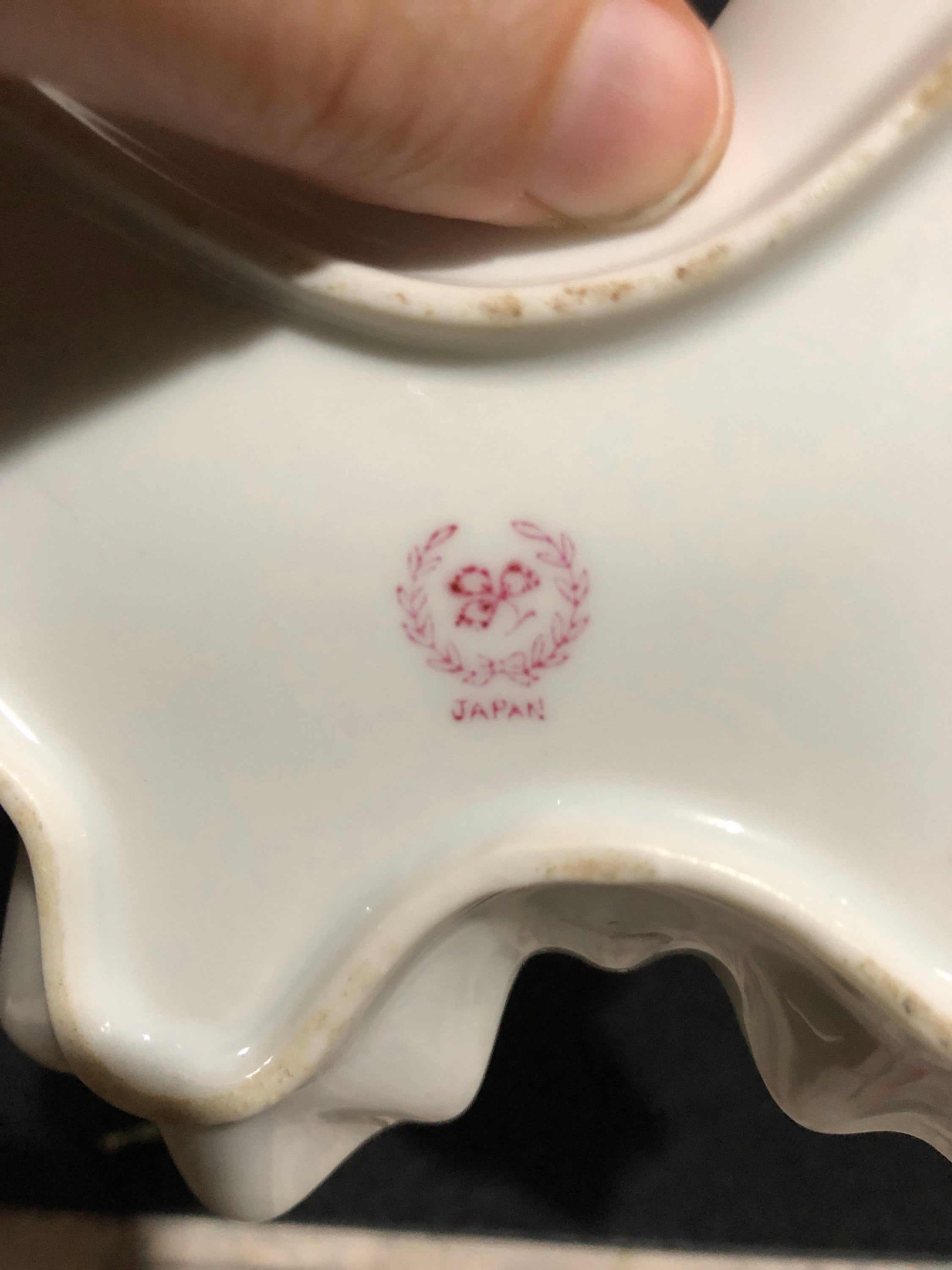 Butterfly Shaped Dish Set Atomic Pattern Marked Japan - Etsy