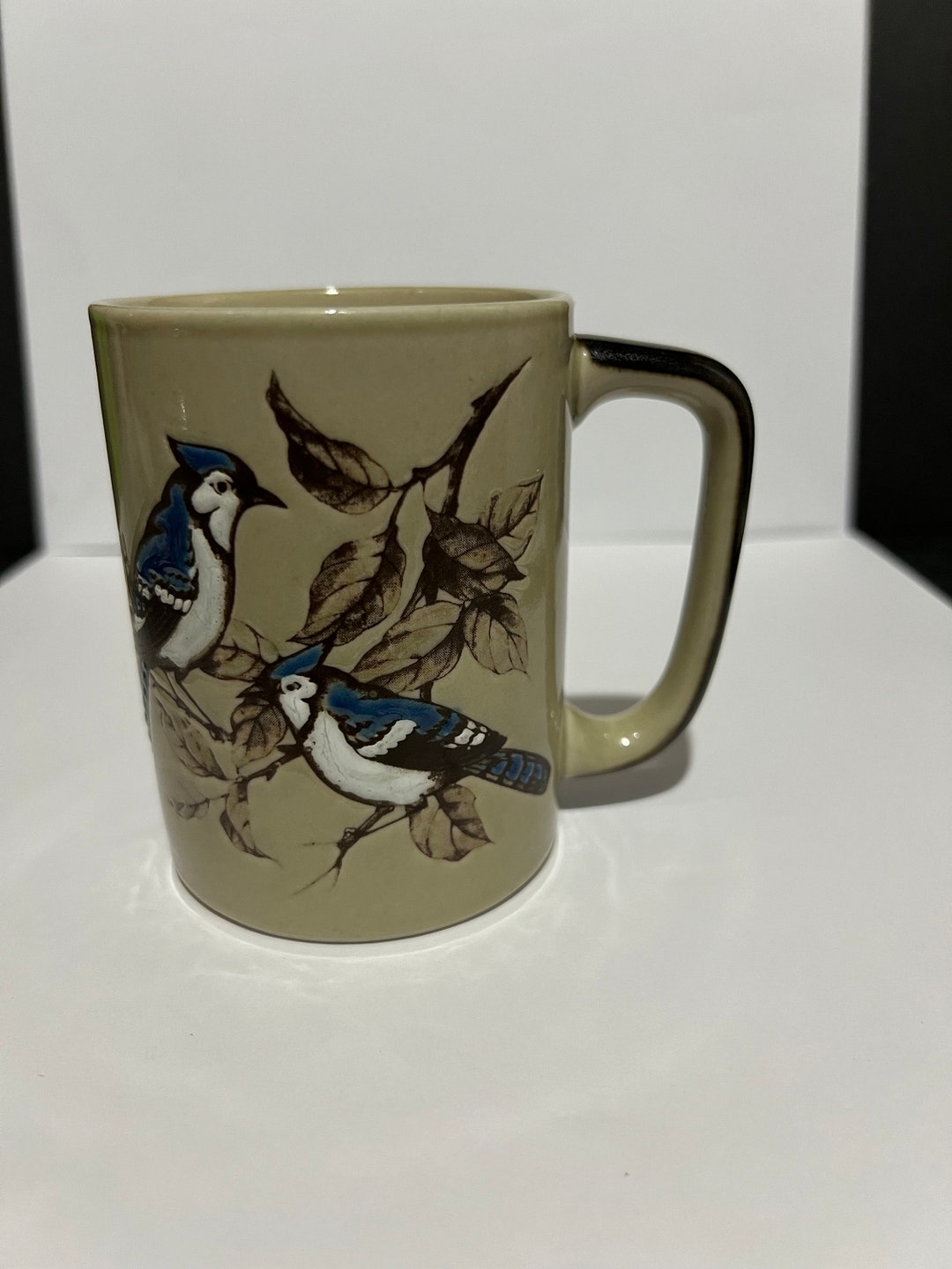 Otagiri Style Embossed Blue Jay Mug - Etsy