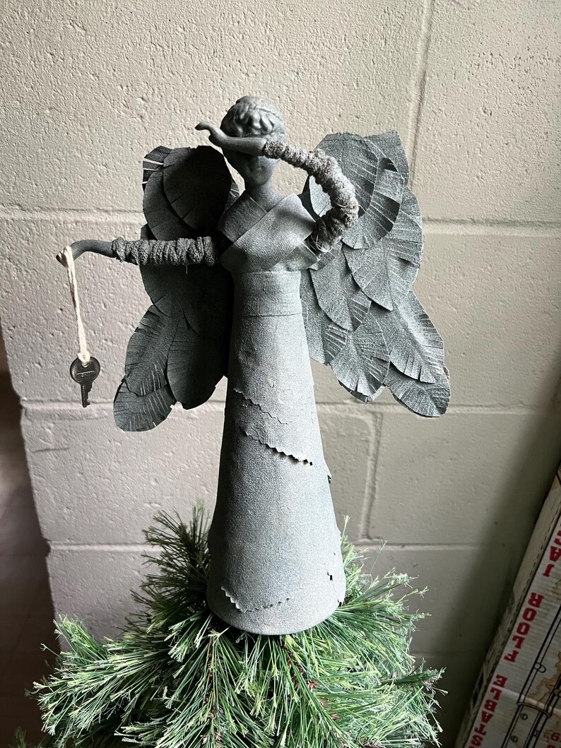 Doctor Who Inspired Weeping Angel Tree Topper 12.75” Tall Record ...