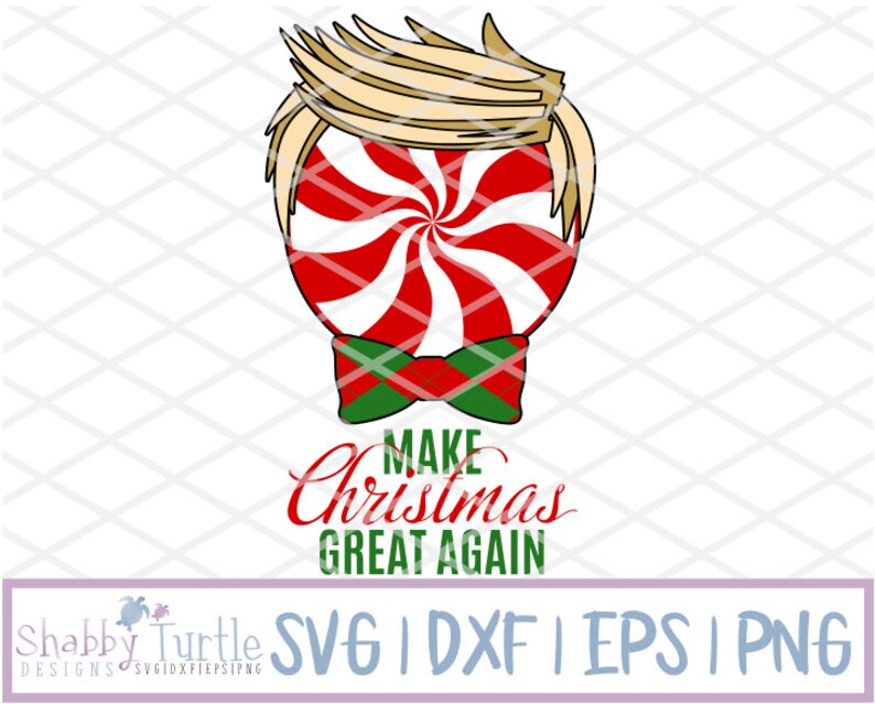 Christmas Trump SVG DXF EPS Cutting File Cricut Cut File - Etsy