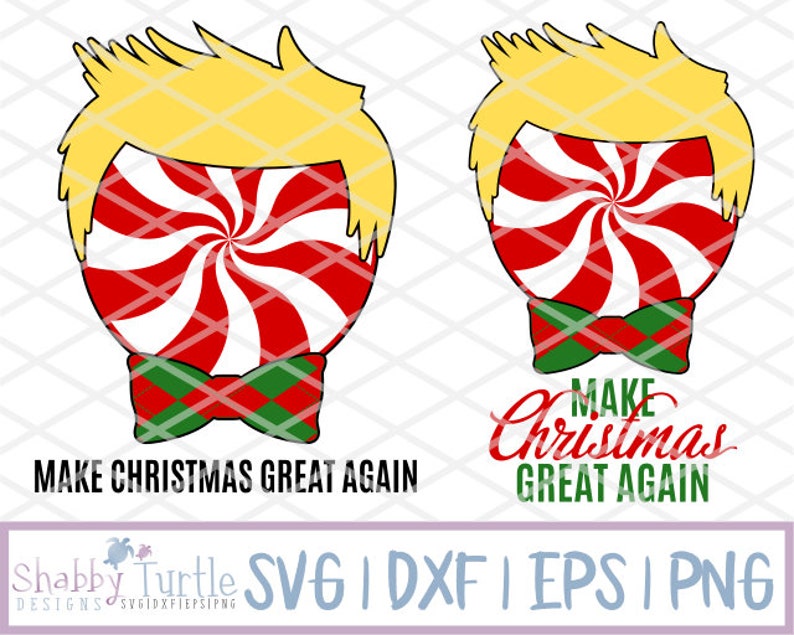 Christmas Trump SVG DXF EPS Cutting File Cricut Cut File - Etsy